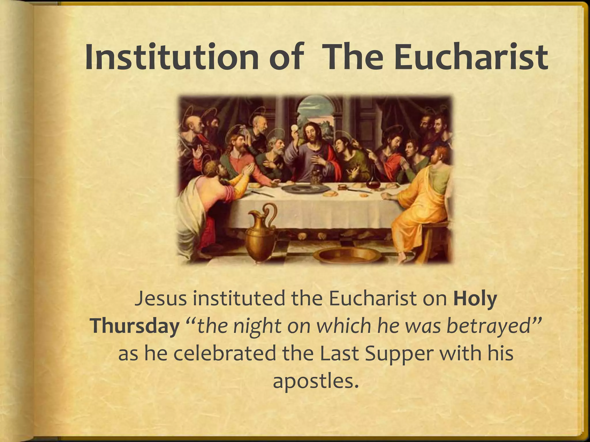 Sacrament of the Holy Eucharist (Lesson + Game) | PPTX