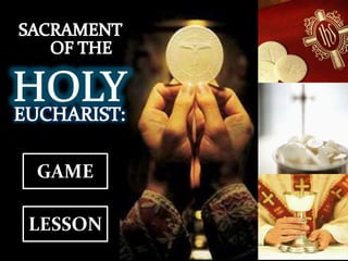 The Sacrament Of Eucharist