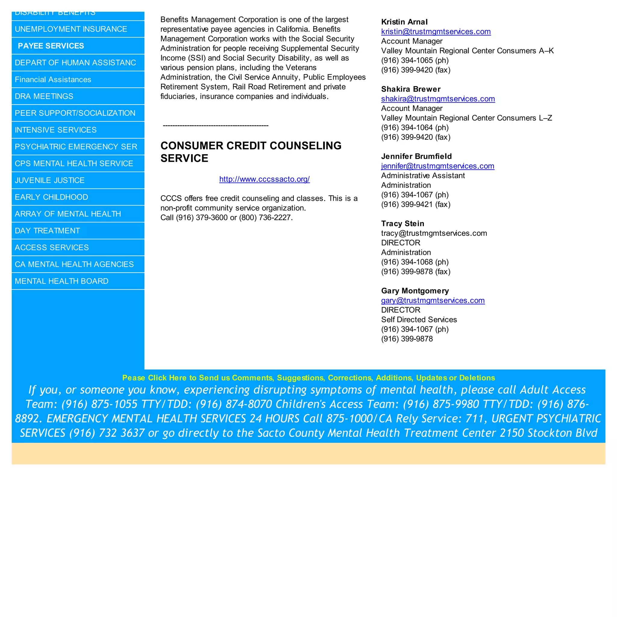 Sacramento Payee Services | PDF