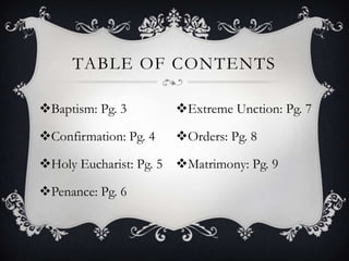 The Seven Sacraments | PPTX