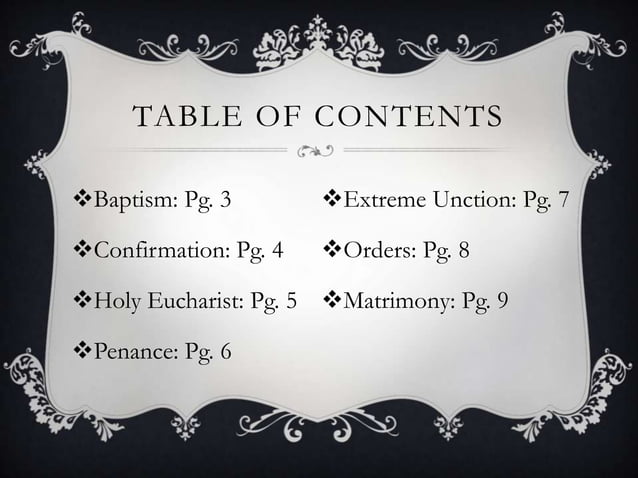 The Seven Sacraments | PPT