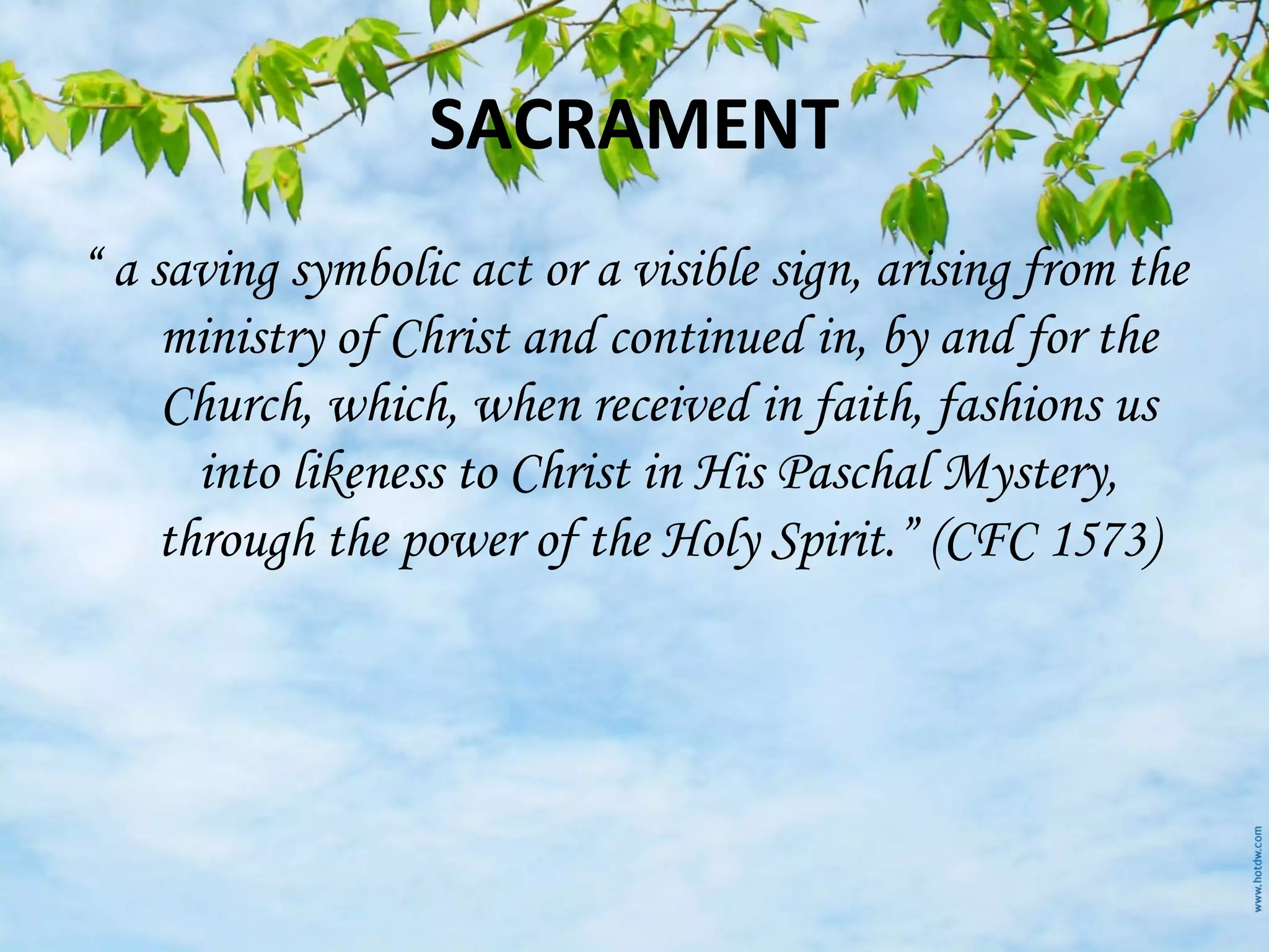 Sacraments.part2 | PPT
