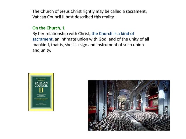The Seven sacraments of the Roman Catholic Church | PPT
