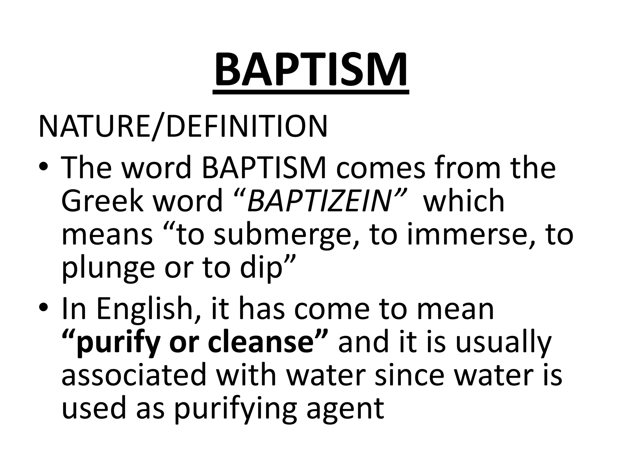 Sacraments (baptism & confirmation) | PPTX