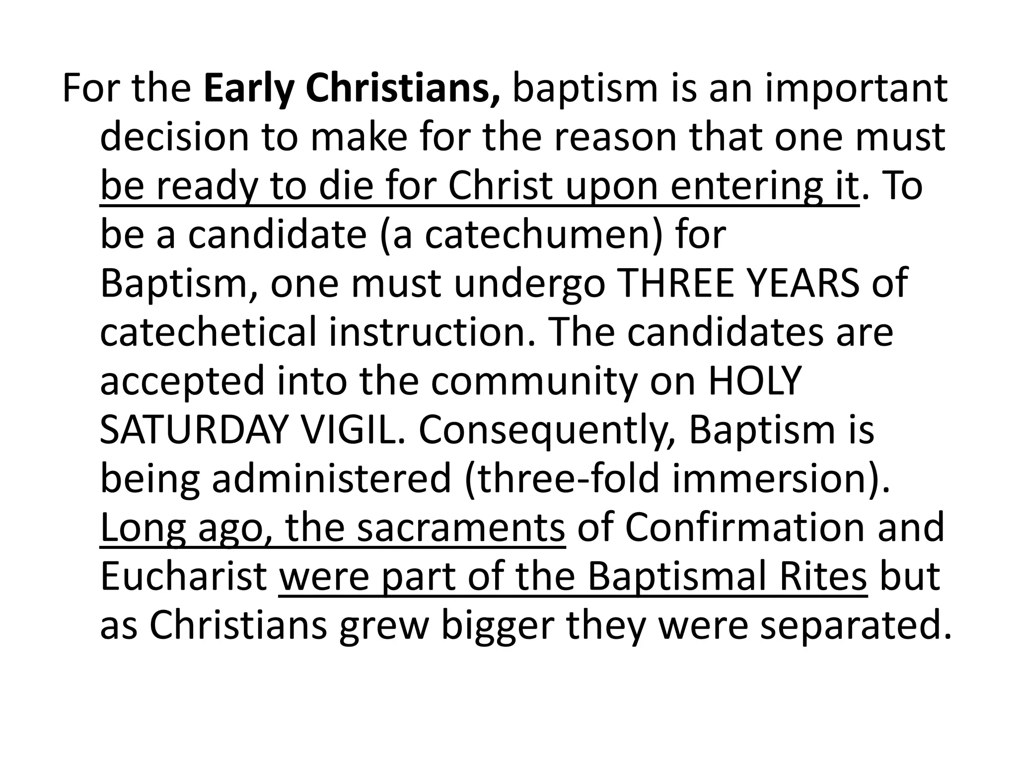Sacraments (baptism & confirmation) | PPTX