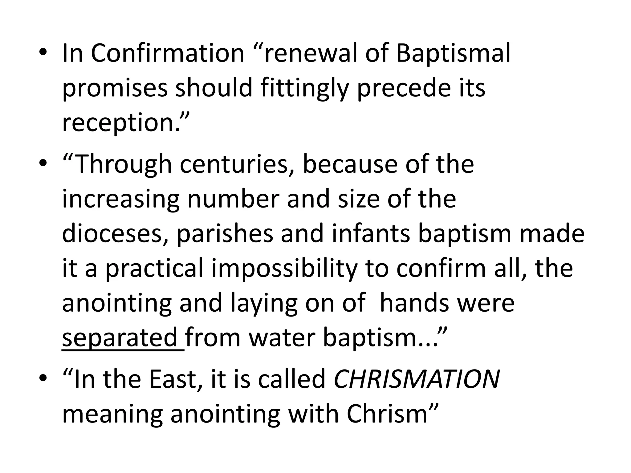 Sacraments (baptism & confirmation) | PPTX