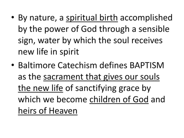 Sacraments (baptism & confirmation) | PPTX