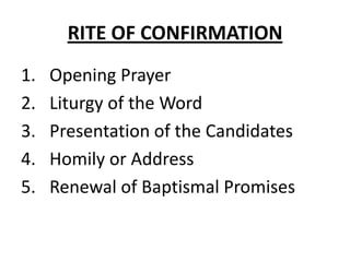 Sacraments (baptism & confirmation) | PPTX