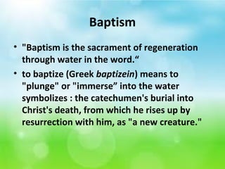 Sacraments of initiation | PPT
