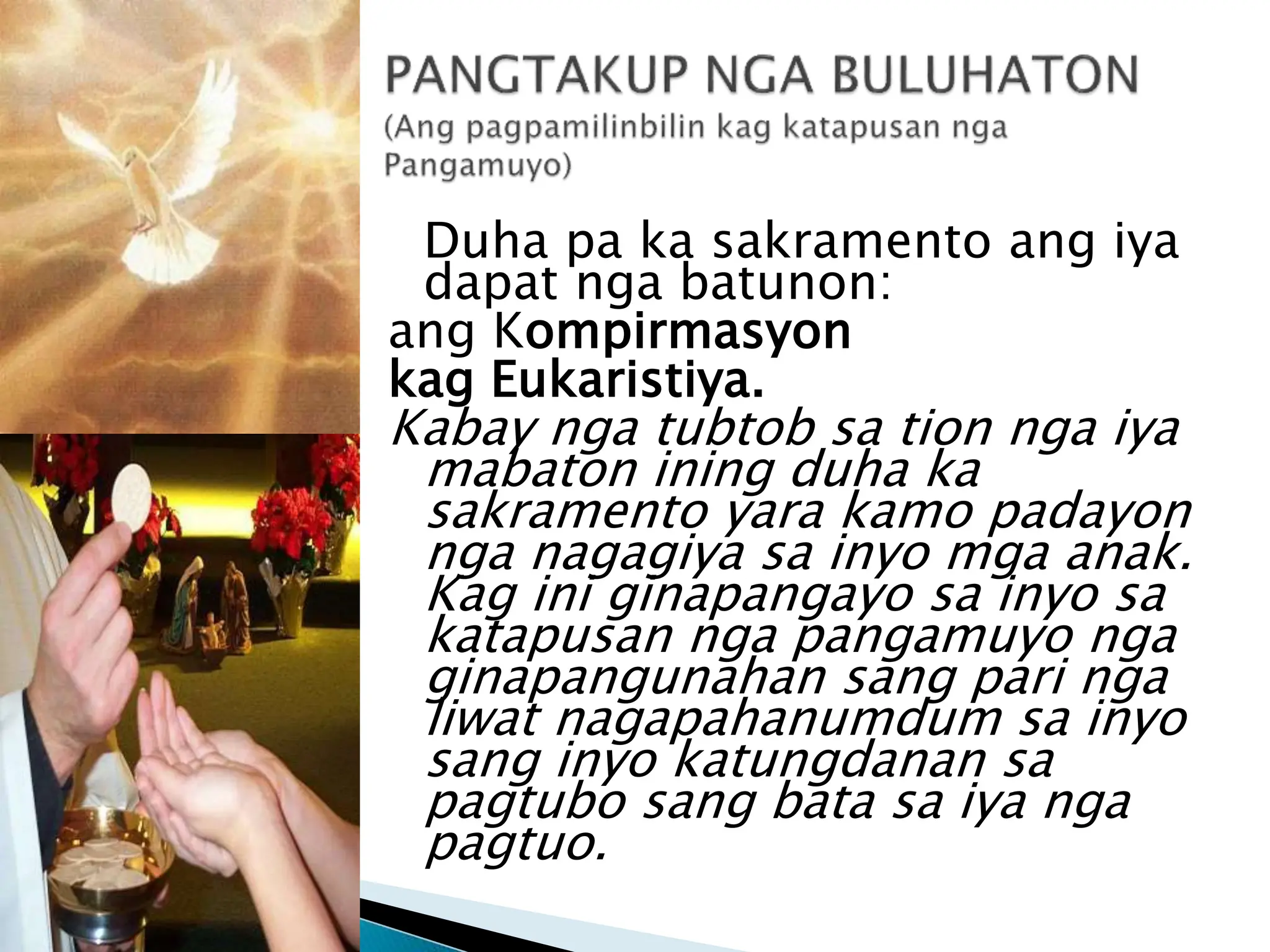 SACRAMENTS OF INITIATION: Baptism, Confirmation, Eucharist.pptx