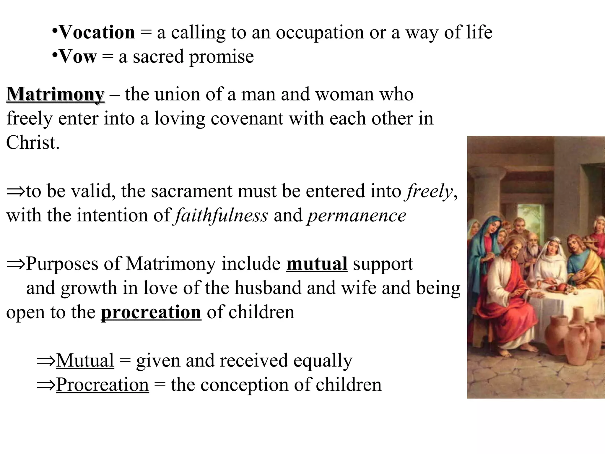 Sacraments vocation1 | PPT