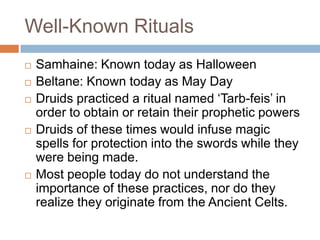 Sacred celtic rituals | PPTX