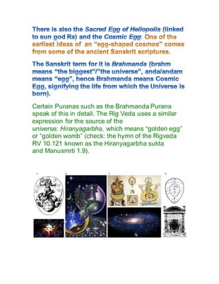 Sacred egg of heliopolis (linked to sun god ra) and the cosmic egg | PDF