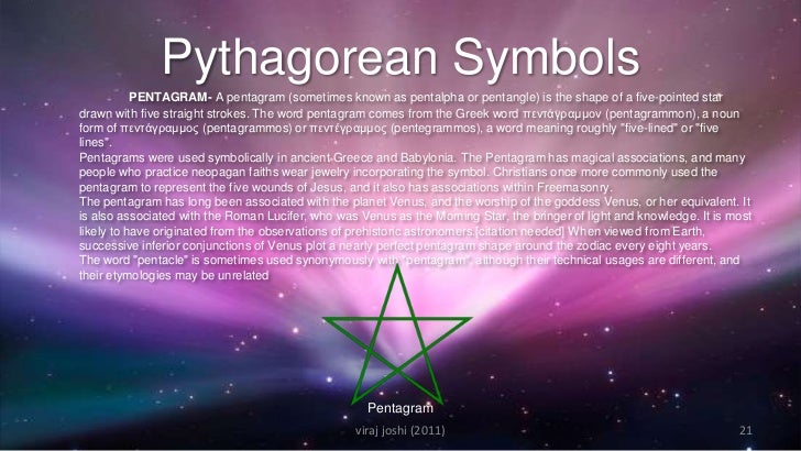 Pythagoras Sacred Geometry