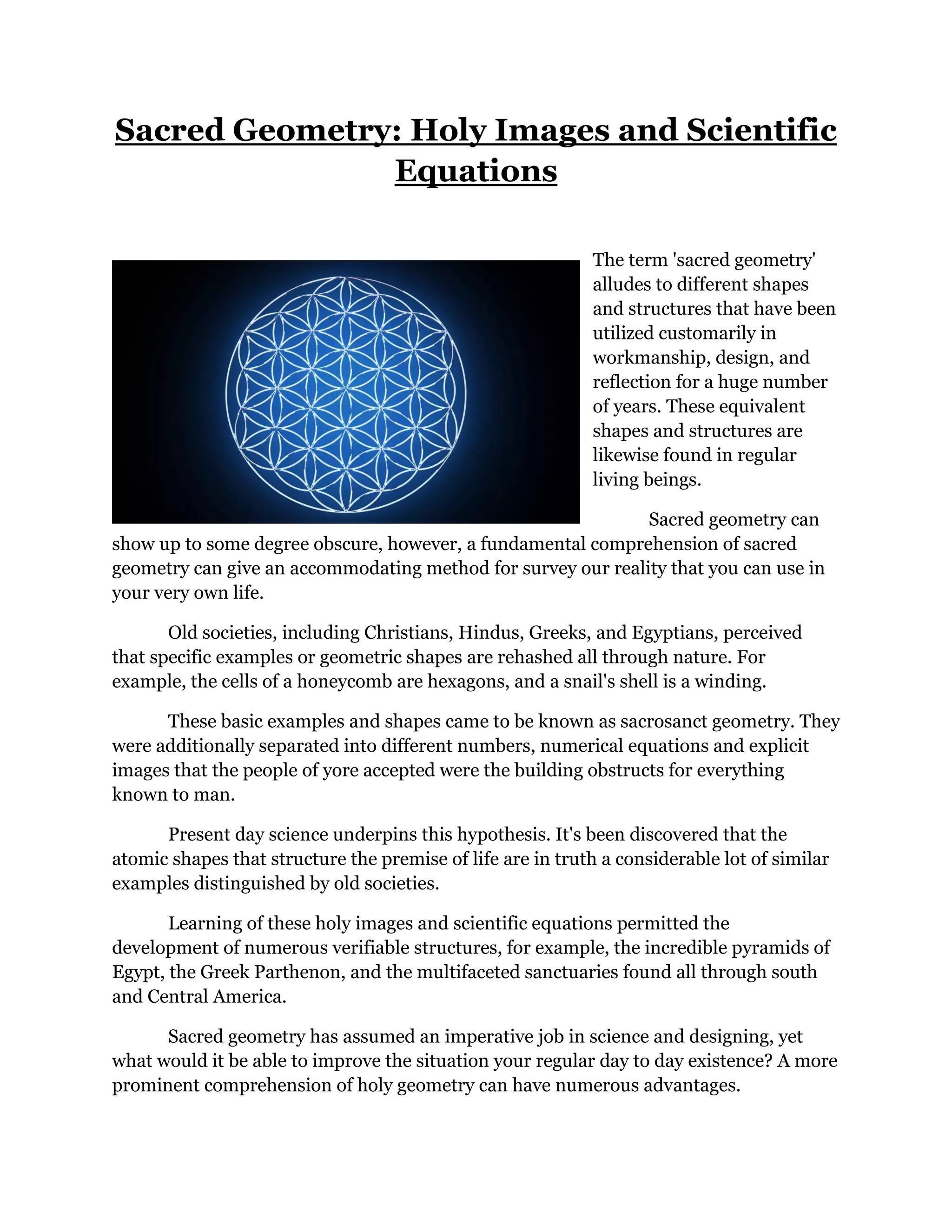 Sacred geometry | PDF