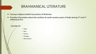 Ancient Indian Literatures - Sacred Literature | PPTX