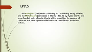 Ancient Indian Literatures - Sacred Literature | PPTX