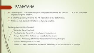 Ancient Indian Literatures - Sacred Literature | PPTX
