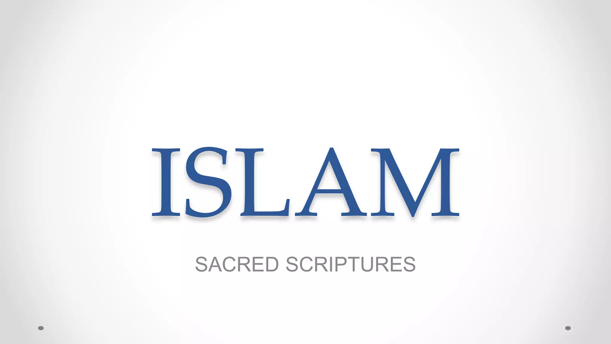World Religion: Sacred Scriptures | PPTX