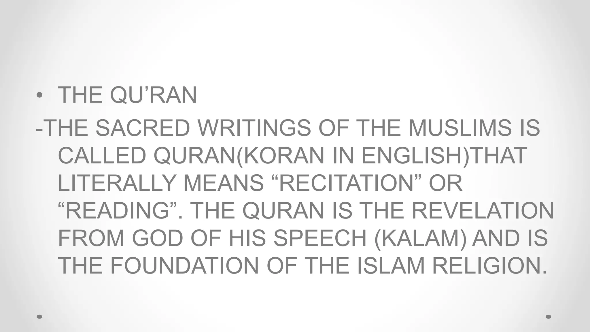 World Religion: Sacred Scriptures | PPTX