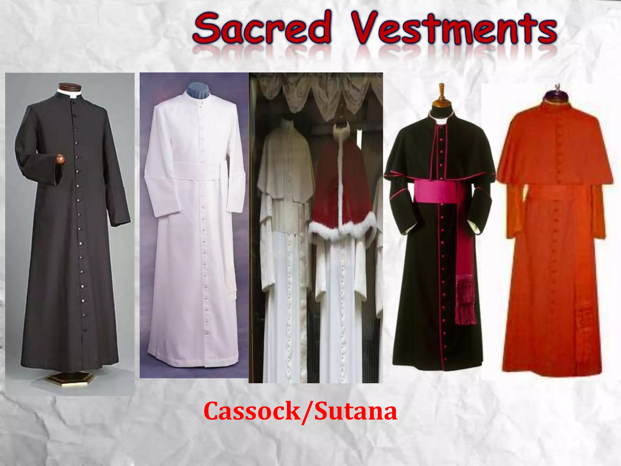 Sacred vessels, books, vestmets | PPTX