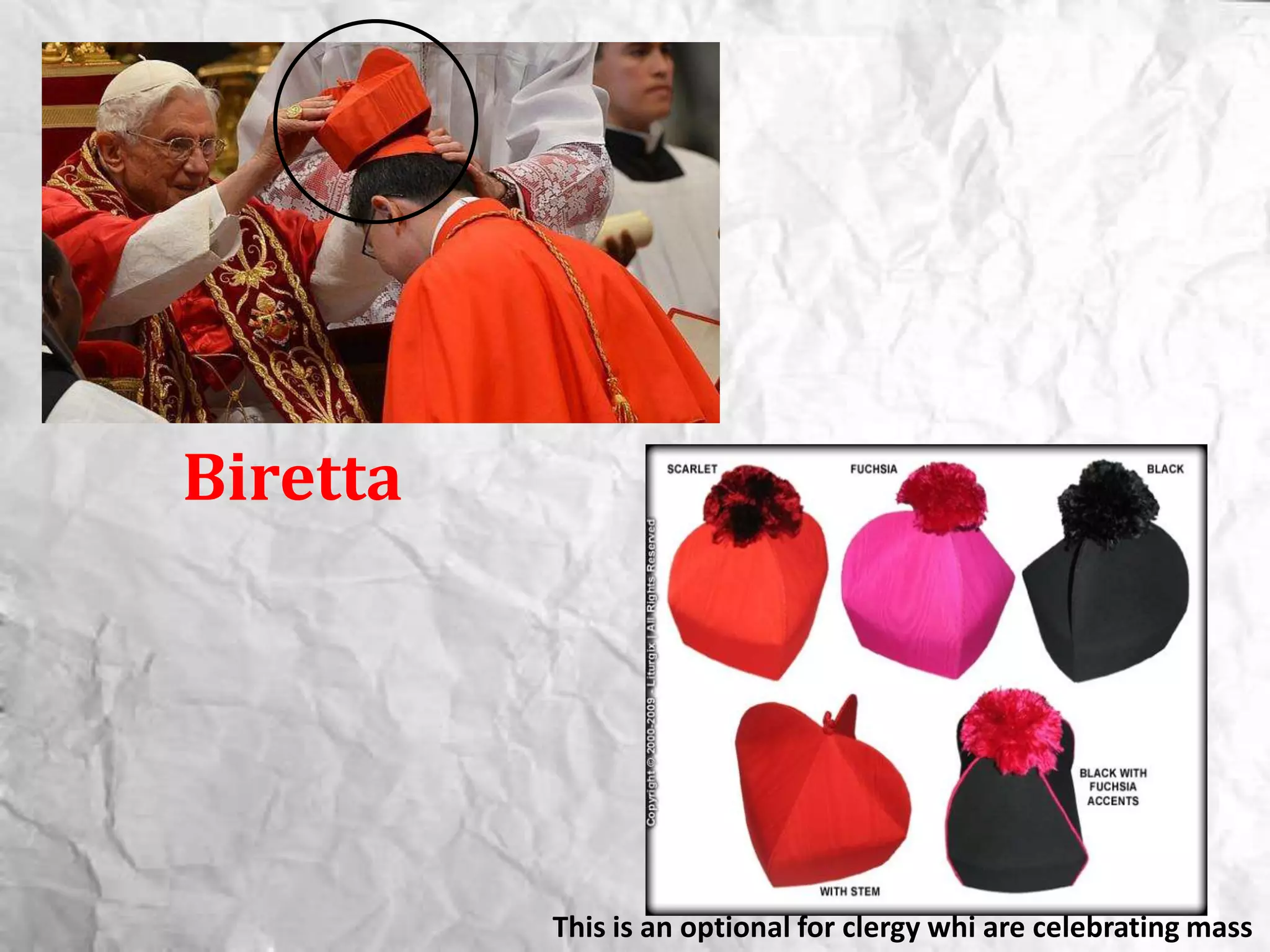 Sacred vessels, books, vestmets | PPTX