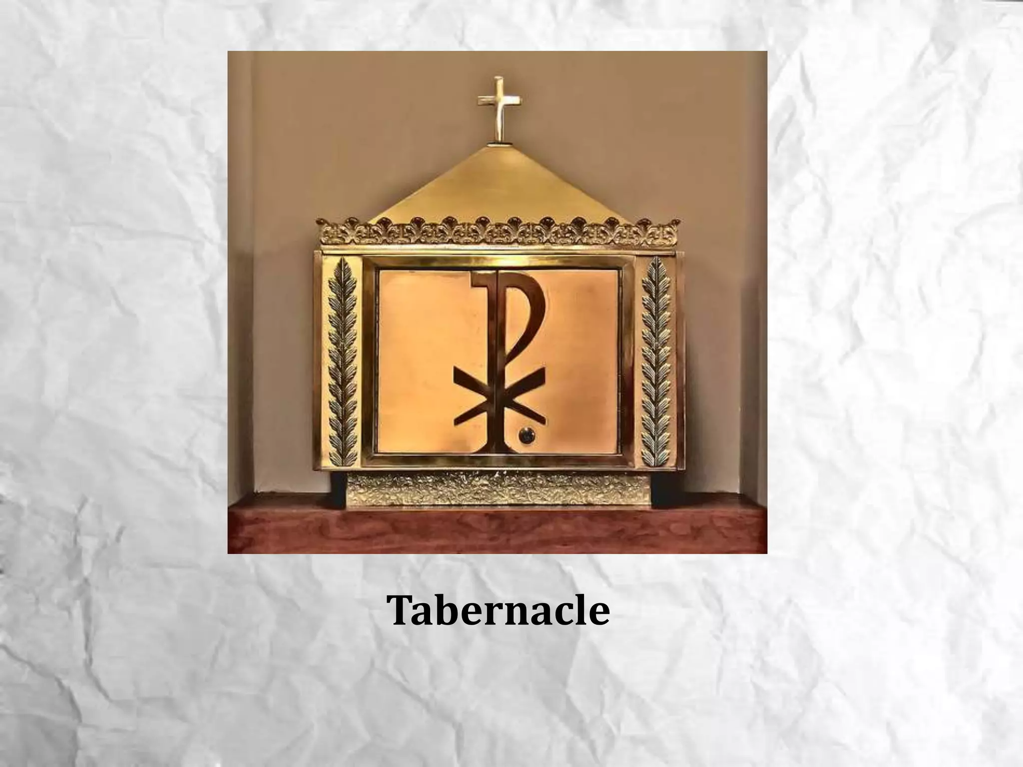 Sacred vessels, books, vestmets | PPTX