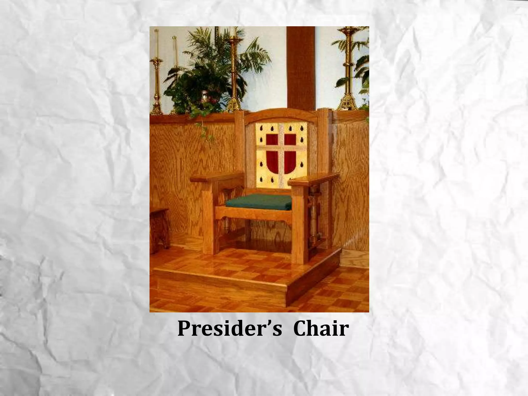 Sacred vessels, books, vestmets | PPTX