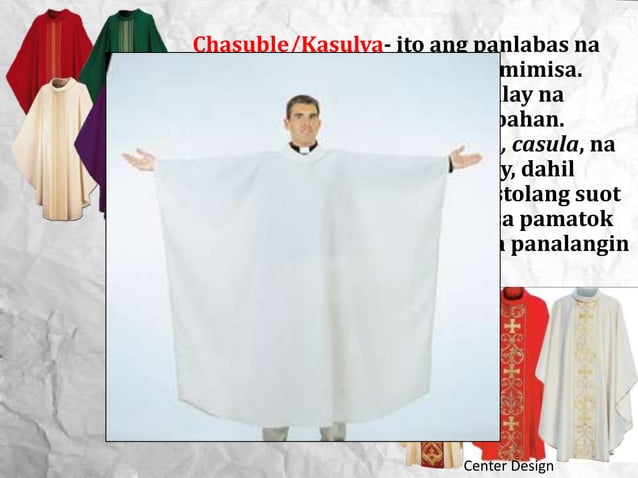 Sacred vessels, books, vestmets | PPTX