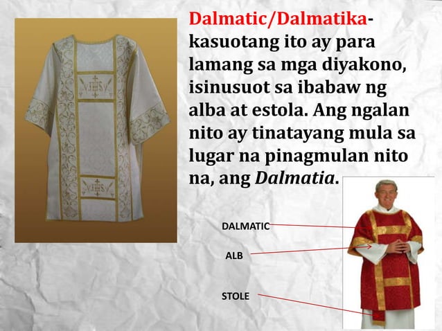 Sacred vessels, books, vestmets | PPTX