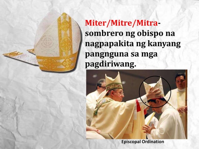 Sacred vessels, books, vestmets | PPTX