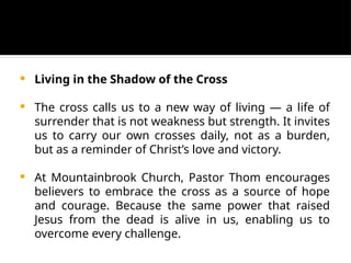 Sacrificed but Not Defeated — The Hidden Glory of the Cross | PPTX