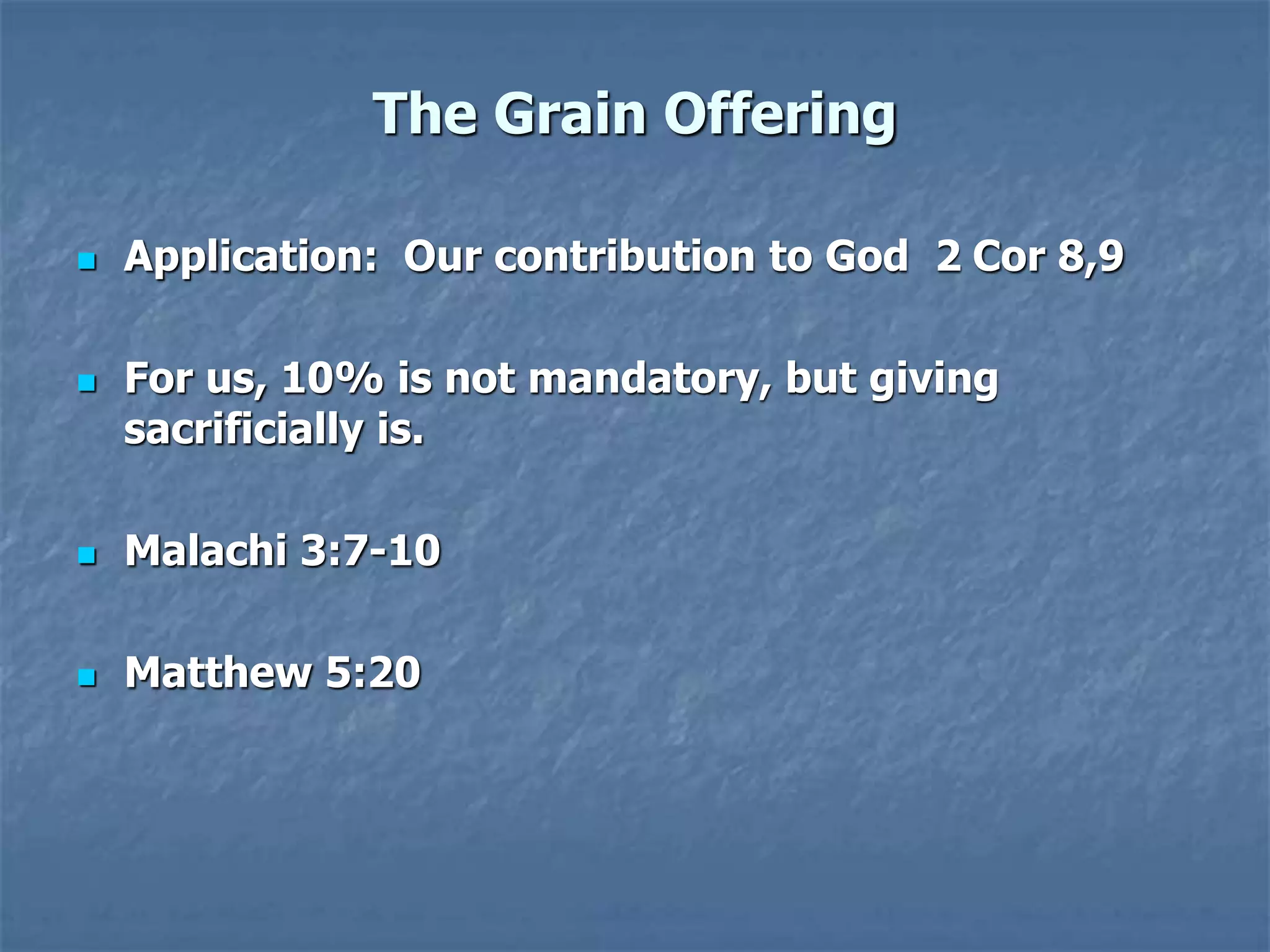 Old Testament Sacrifices and Their Significance to Christianity | PPTX