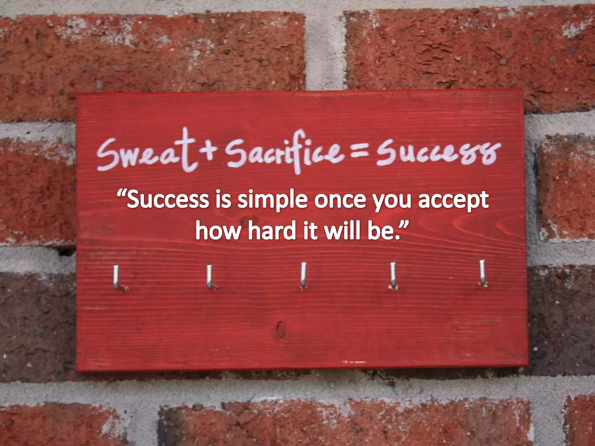 Sacrifice for success | PPTX