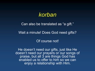 Sacrifices study | PPTX