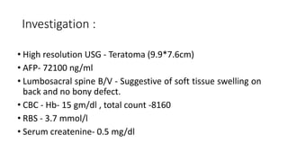 sacrococcygeal teratoma dr. raghu nath.pptx