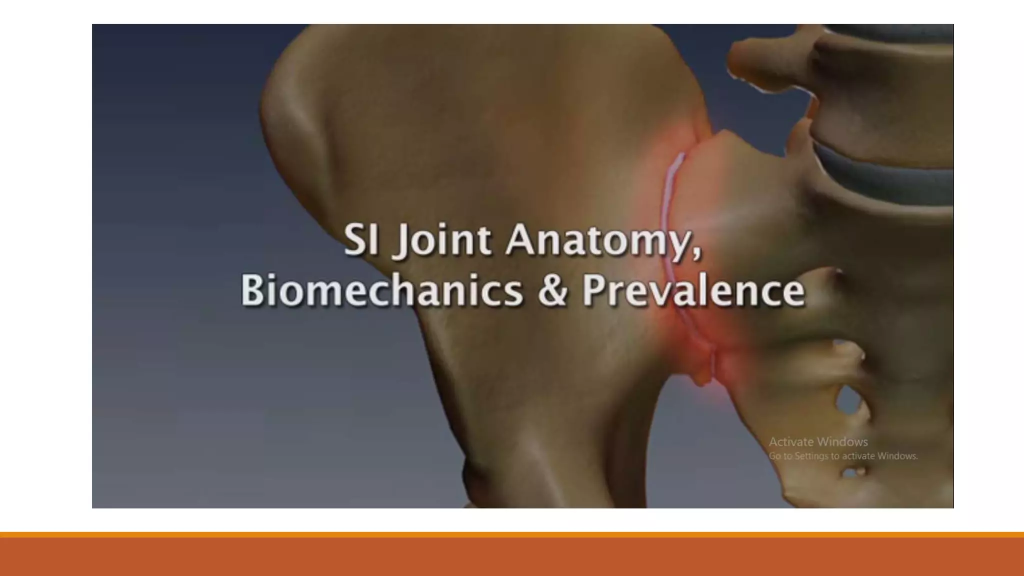 Sacroiliac joint as a cause of back pain | PPTX