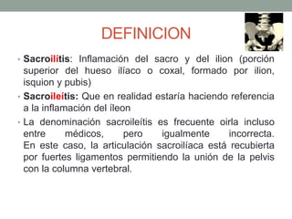 Sacroileitis | PPTX