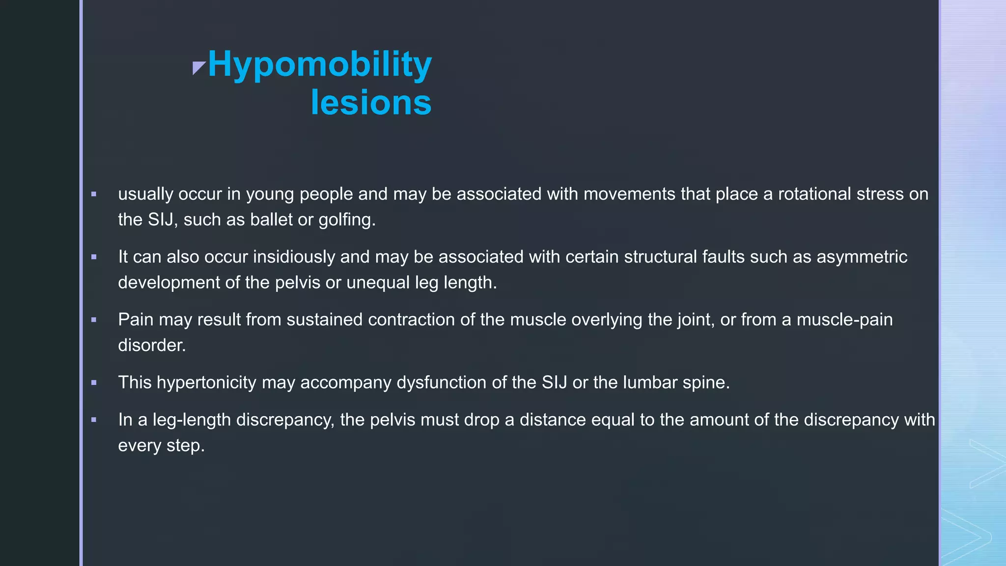 Sacroiliac joint dysfunction | PPTX
