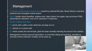 Sacroiliac joint dysfunction | PPTX