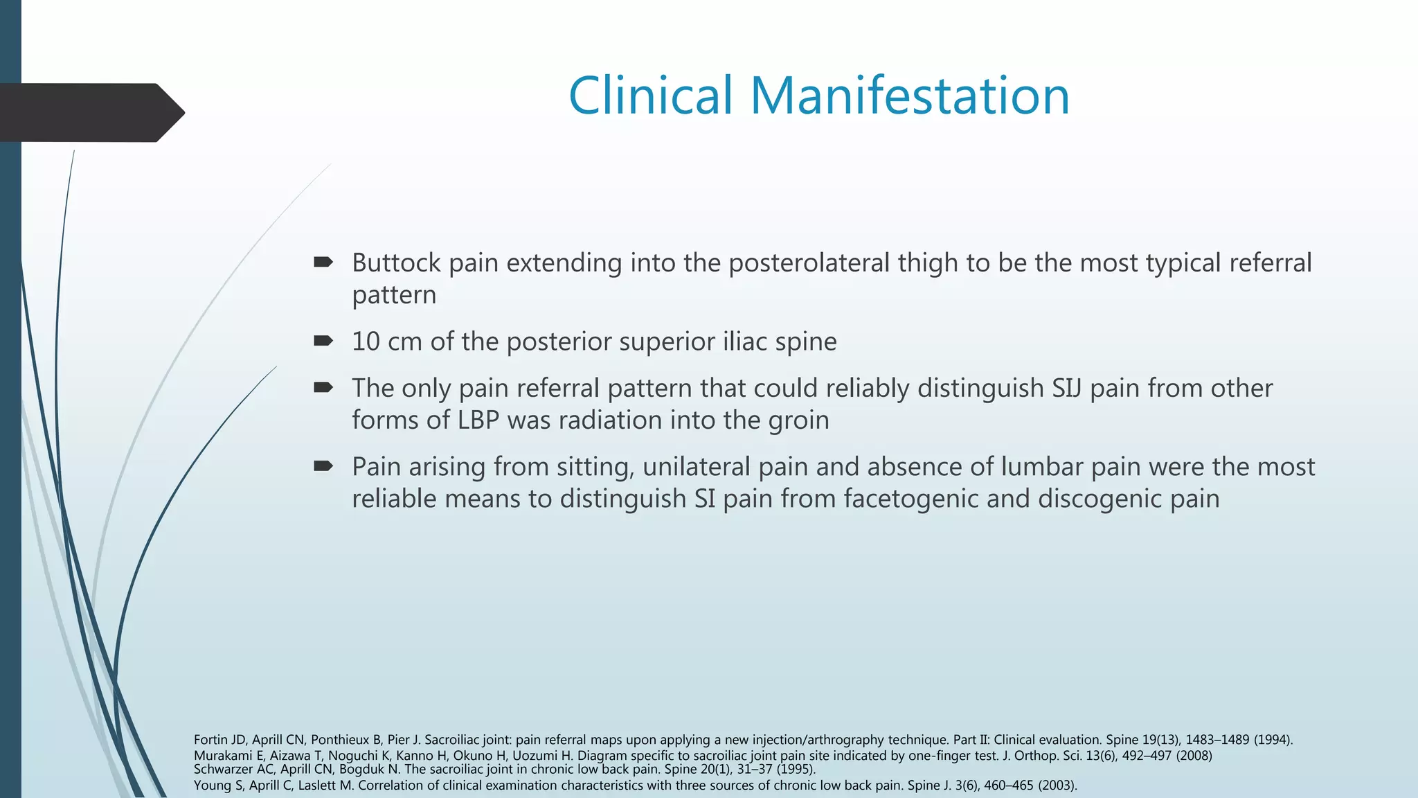 Sacroiliac Joint Pain | PPTX