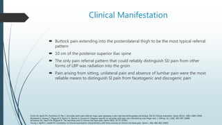 Sacroiliac Joint Pain | PPTX