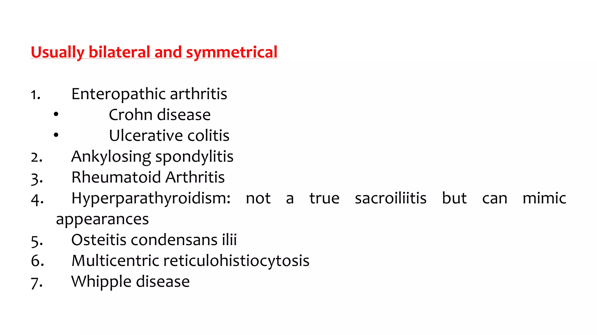 Sacroiliitis | PPTX