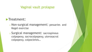 Sacrospinous colpopexy (Amreich-Richter technique) for vaginal vault ...