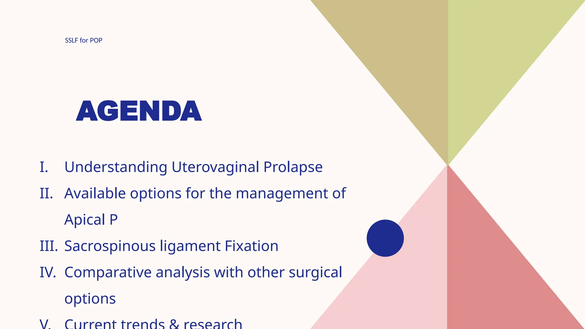 Sacrospinous Ligament Fixation for Pelvic Organ Prolapse - Latest ...