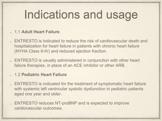 Sacubitril Valsartan in Heart failure and Congenital heart disease | PPTX