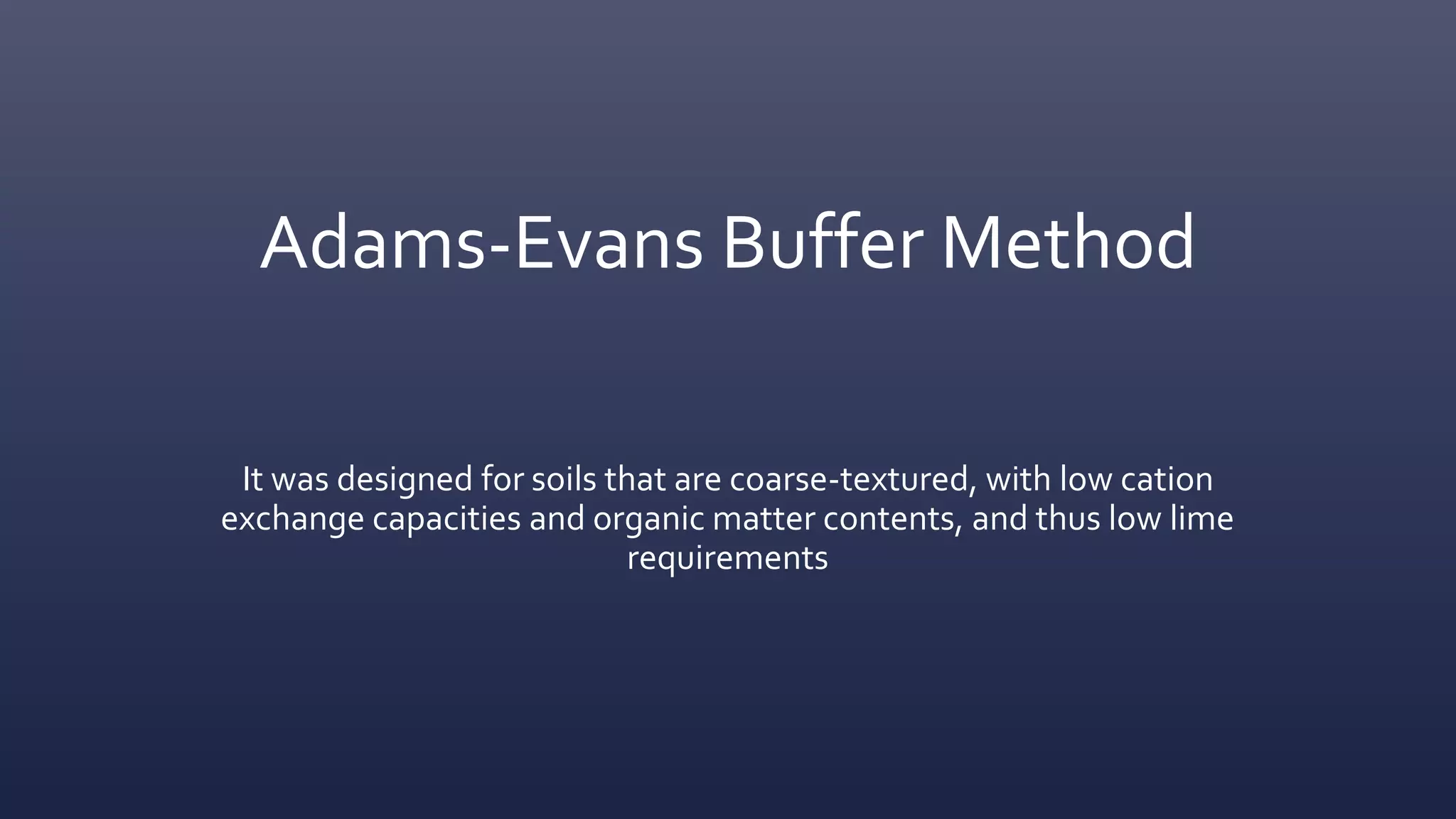LIME REQUIREMENT AND LIMING MATERIALS FOR ACIDIC SOIL | PPTX