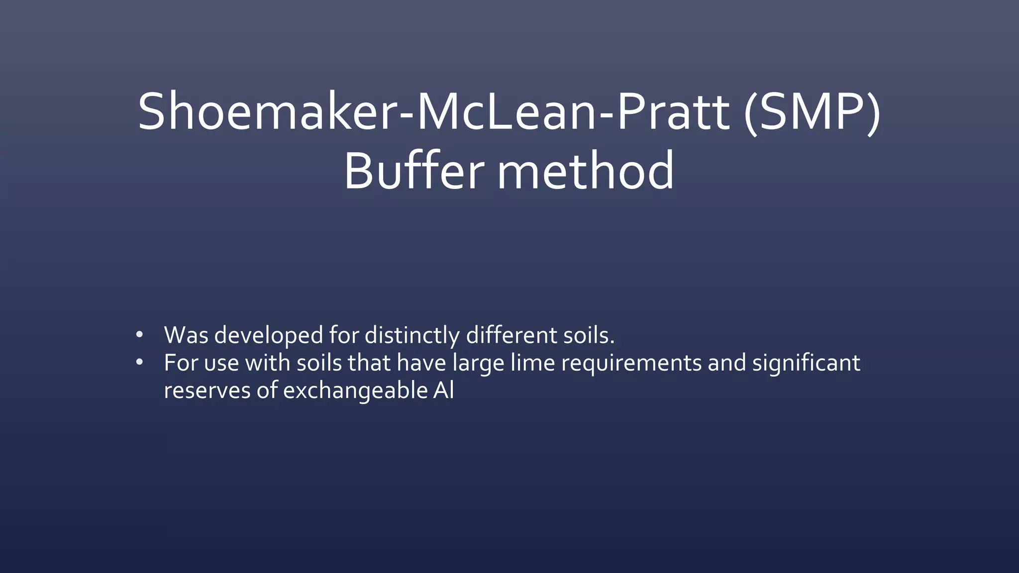LIME REQUIREMENT AND LIMING MATERIALS FOR ACIDIC SOIL | PPTX