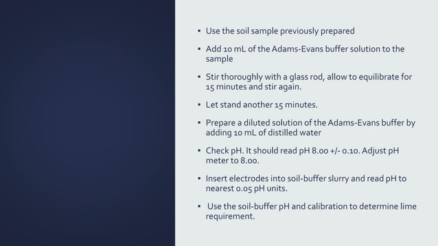 LIME REQUIREMENT AND LIMING MATERIALS FOR ACIDIC SOIL | PPTX ...