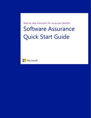 Microsoft Software Assurance Customer Quick Start Guide | PDF